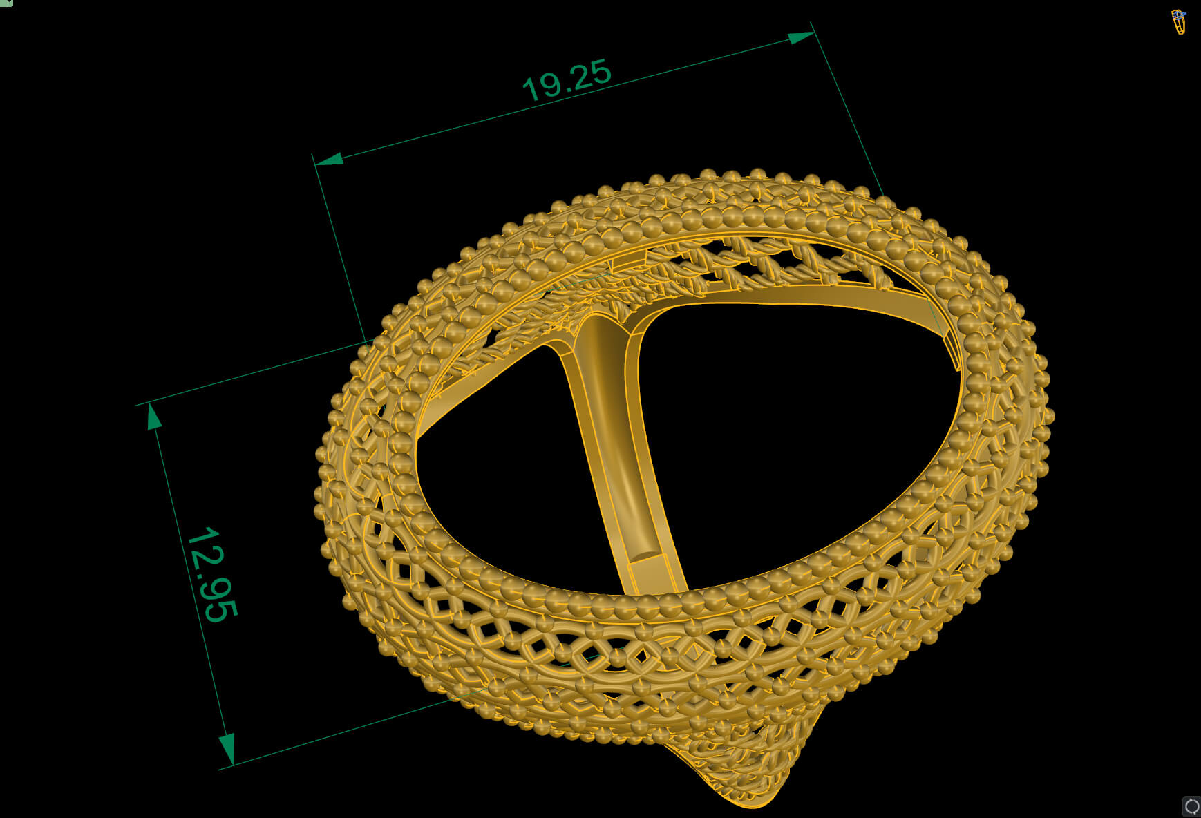 Onsa Ring 019 - 3D Print Model by Jewelry