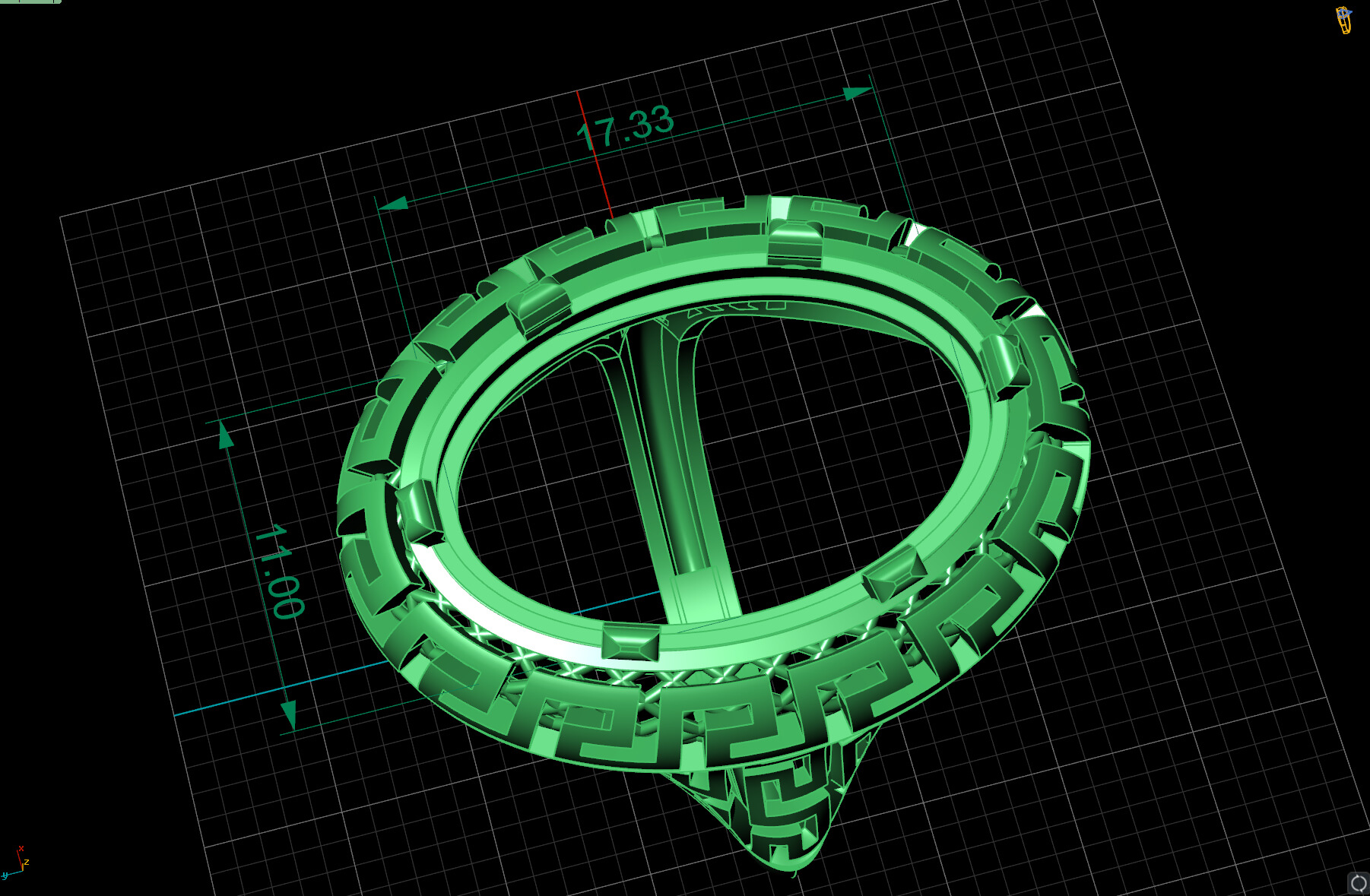 Onsa Ring 021 - 3D Model by Jewelry