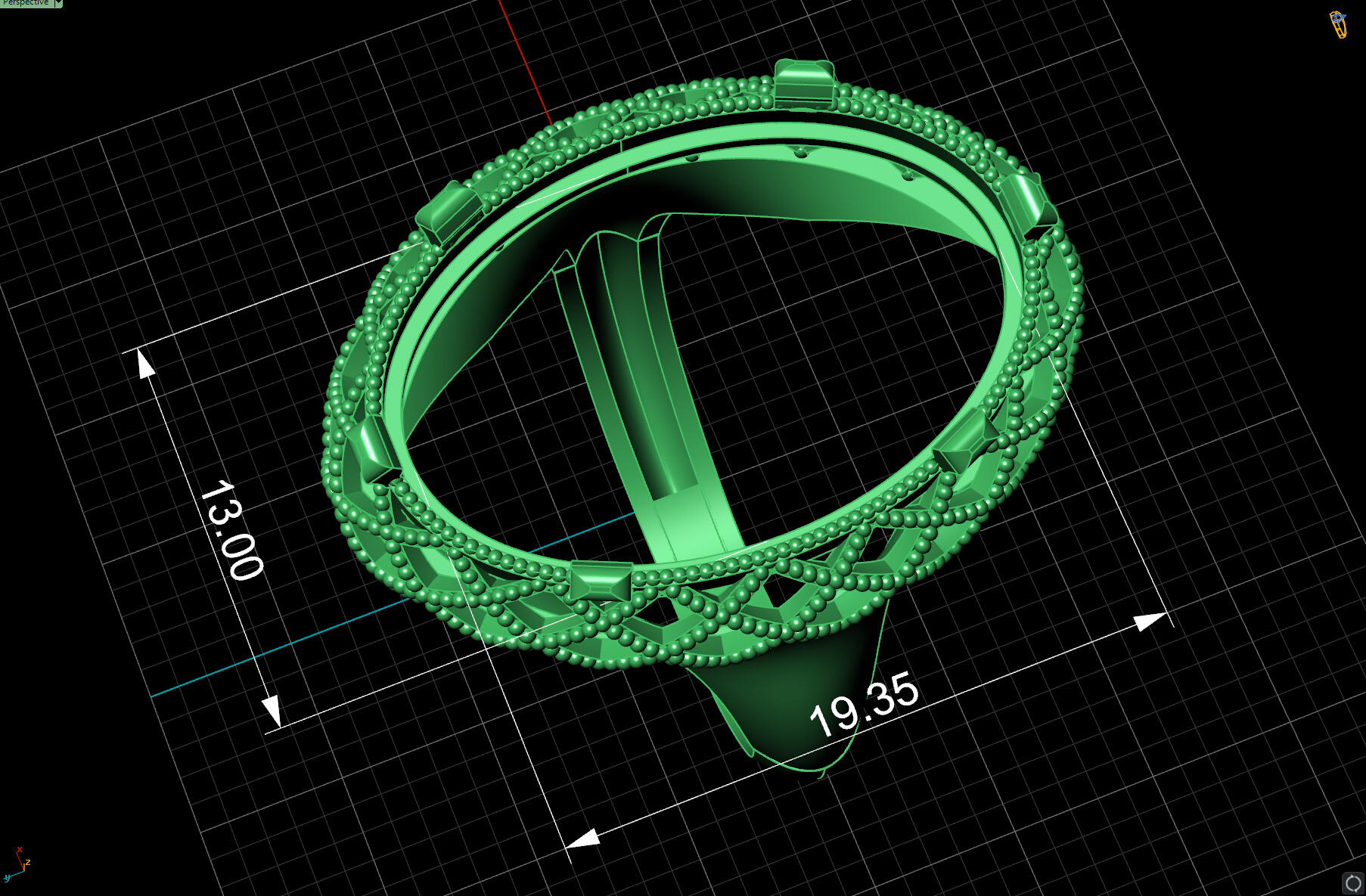 Onsa Ring 024 - 3D Print Model by Jewelry