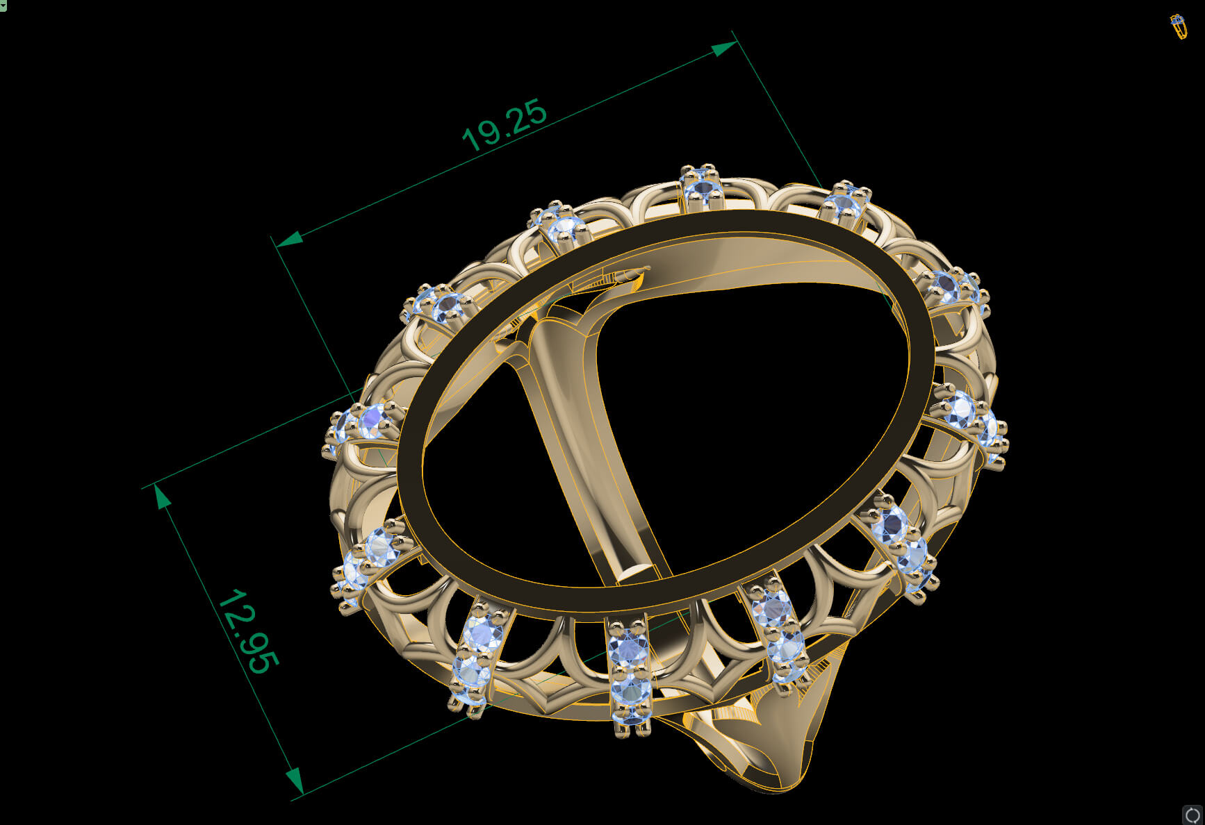 Onsa Ring 041 - 3D Print Model by Jewelry