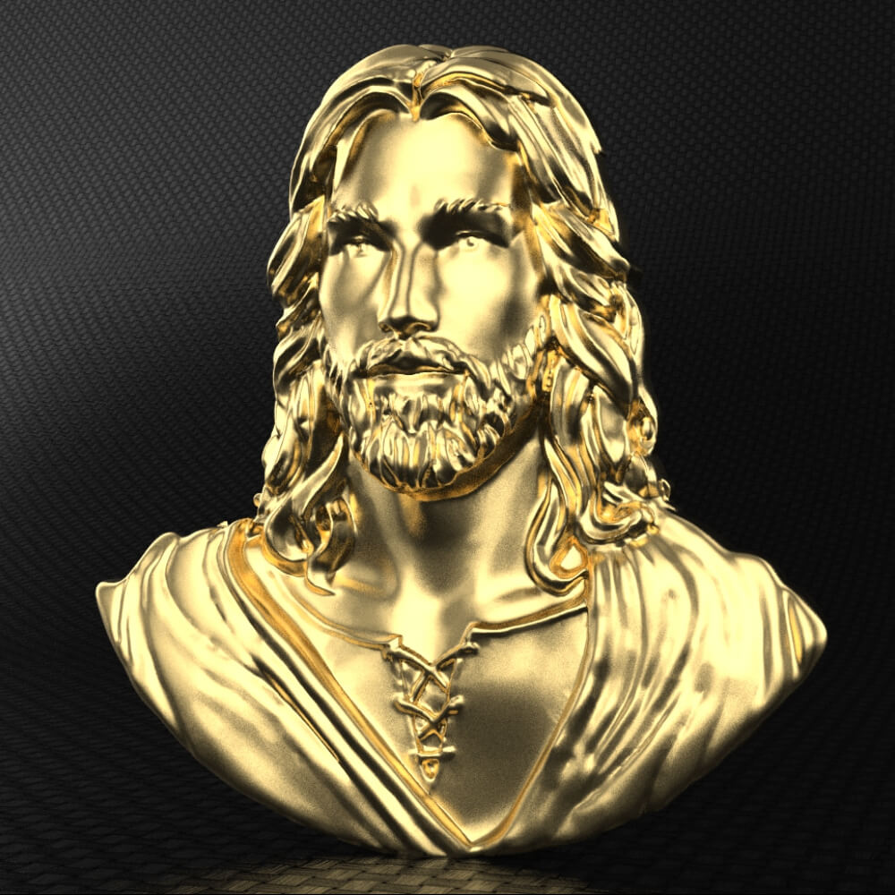 Jesus Pendant 3D Printable by jewelryworld