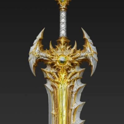 Solar Tyrant Sword - 3D Model by JezerKwensi