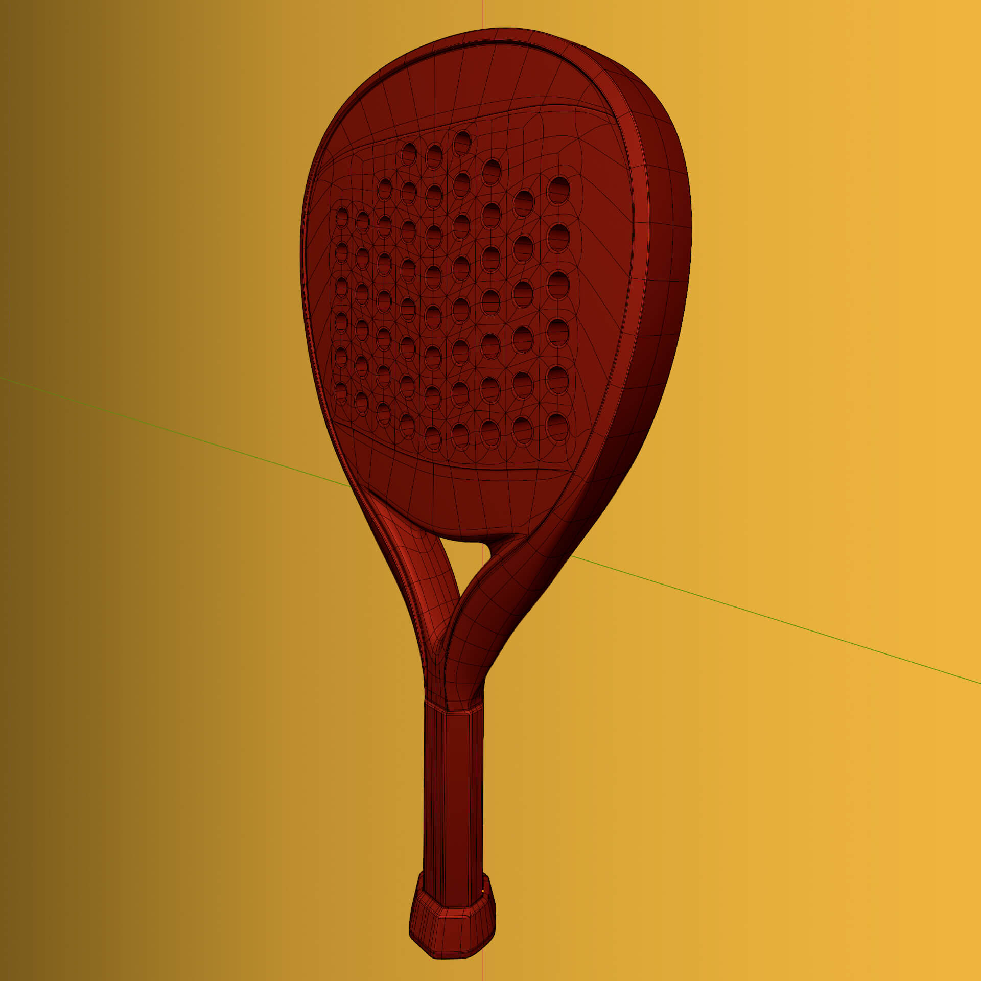 Padel Racket - 3D Model by jgoytiav