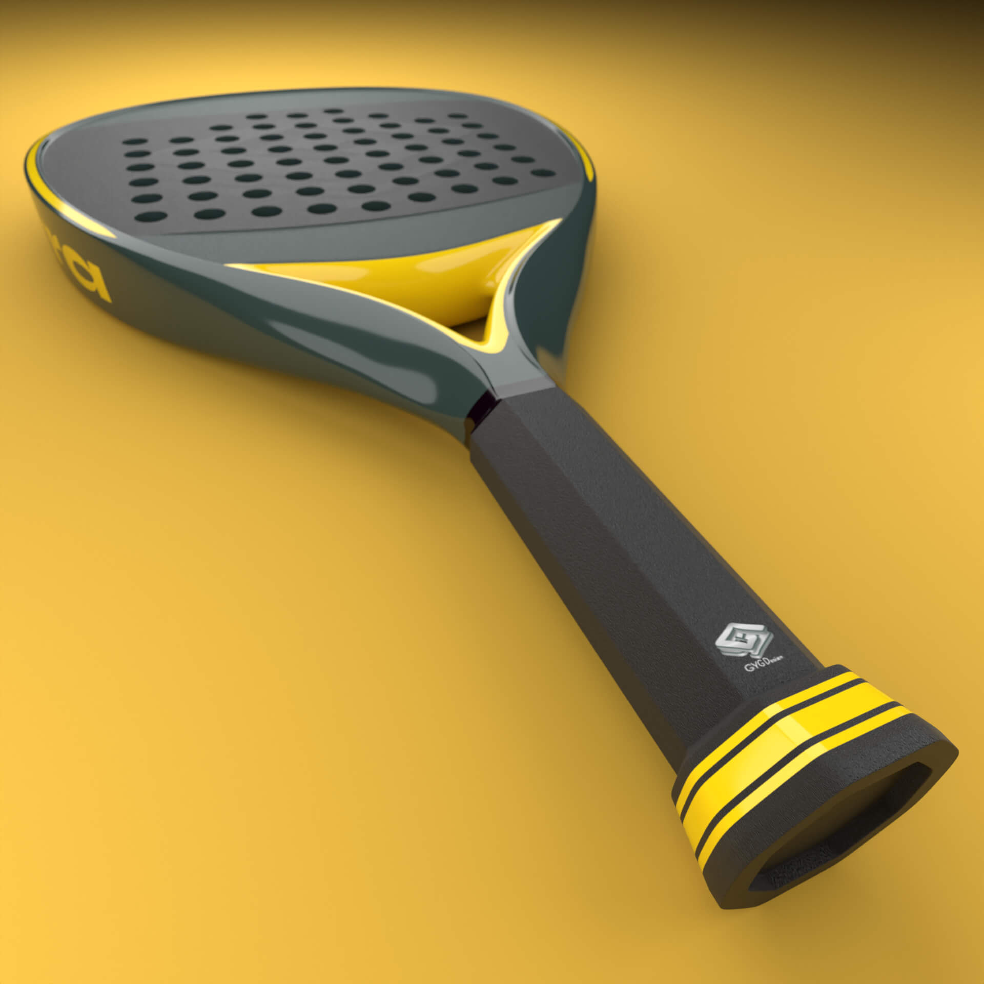 Padel Racket - 3D Model by jgoytiav