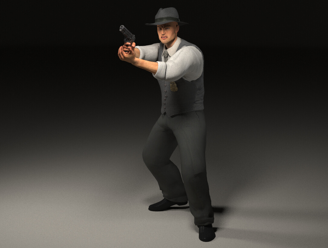 Cloths Civil, Low Poly Standalone Figure - Free Daz Content by Jibicoco