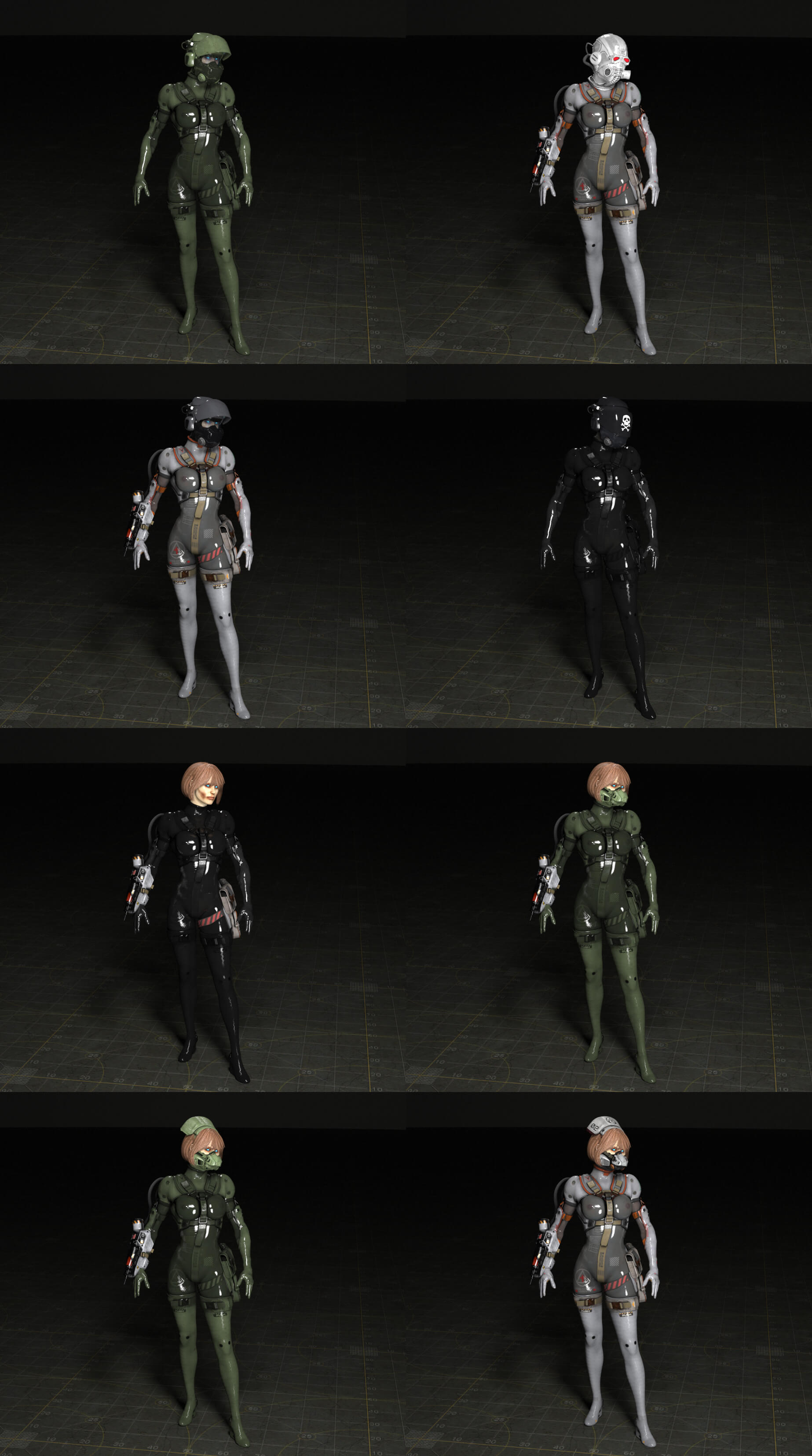 Cyber Nurse Compatible DAZ3D and Poser11+ - Free Daz Content by Jibicoco