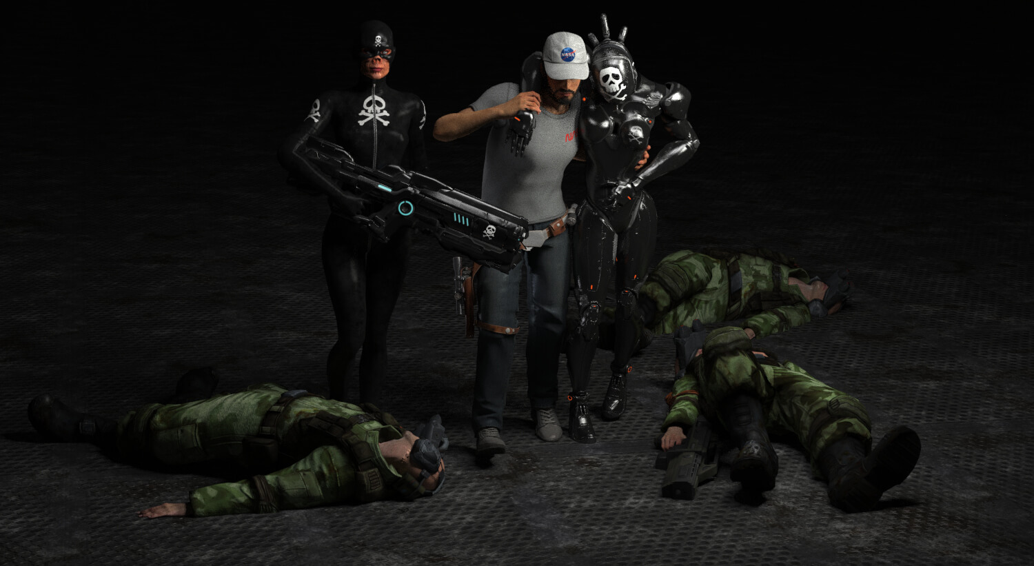 Cyborg Ninja Compatible Poser DAZ3D Update 06 12 2024 - Free Daz ...