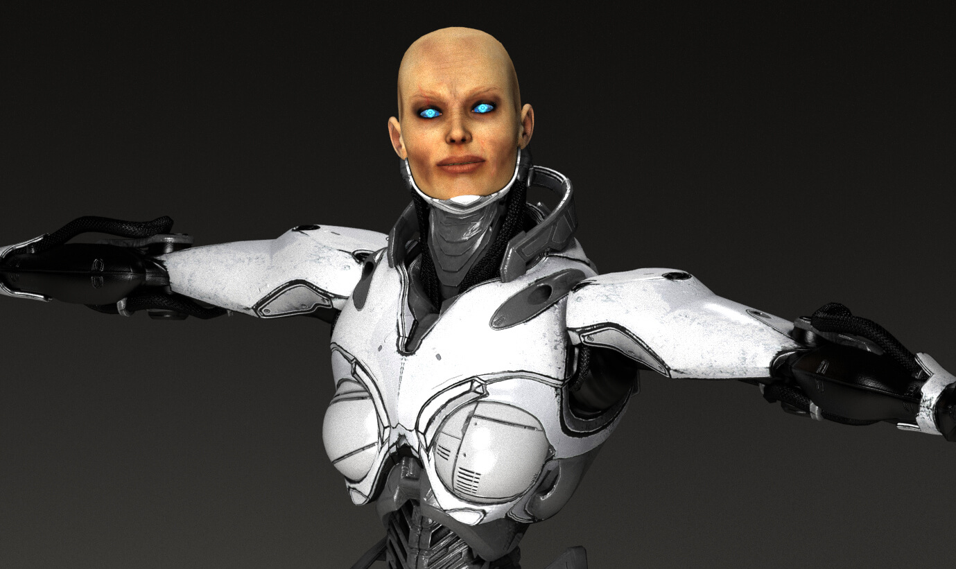 Cyborg Standalone Character for DAZ3D Poser 11+ - Free Daz Content by Jibicoco