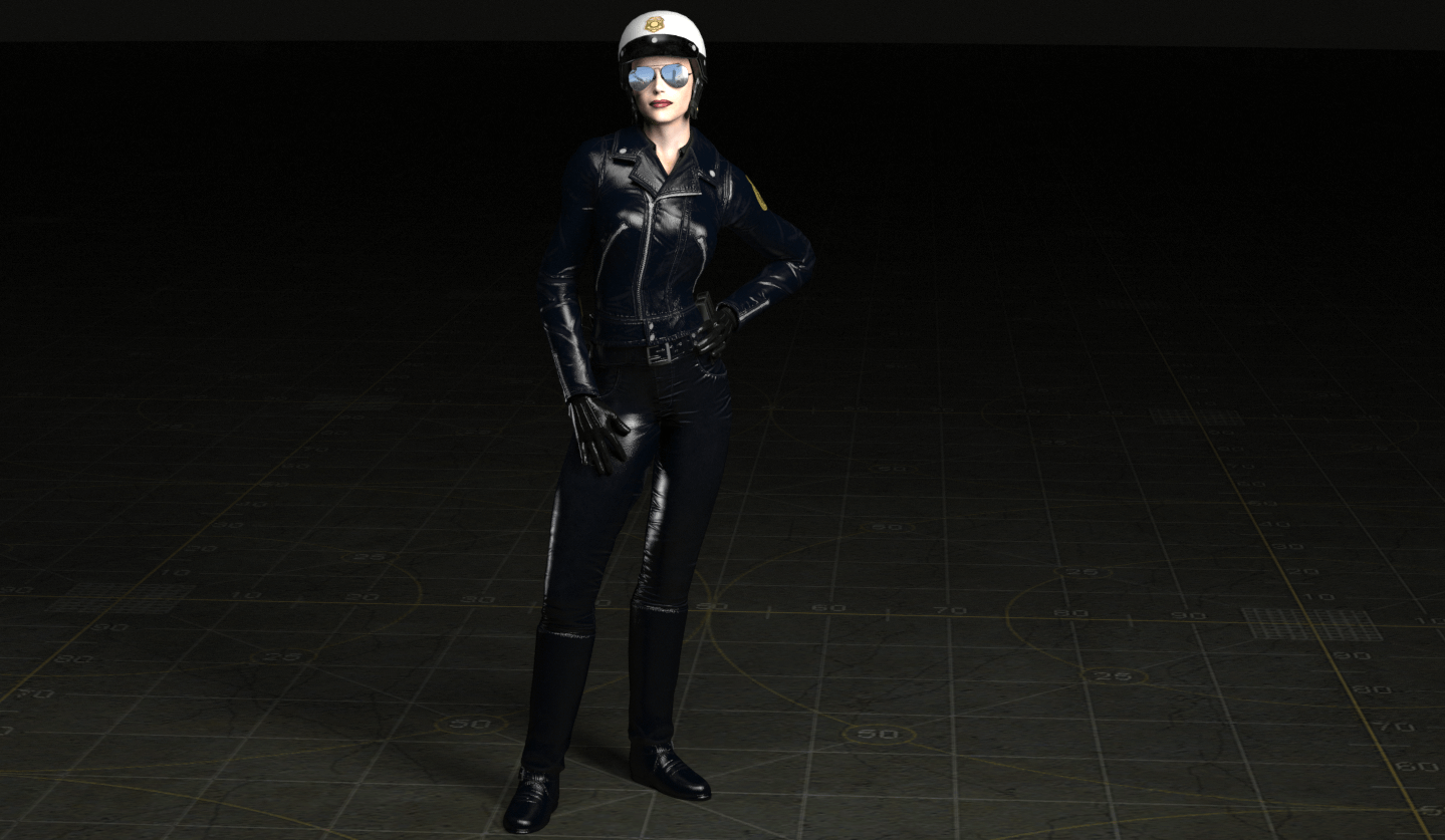 cybill bennett silent hill ,model victoria of daz3d 3D Render