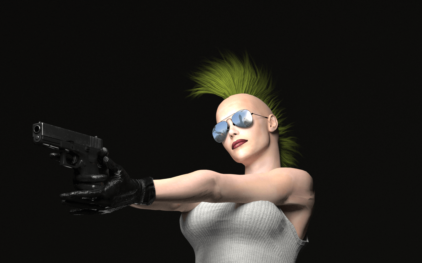 cybill bennett silent hill ,model victoria of daz3d 3D Render