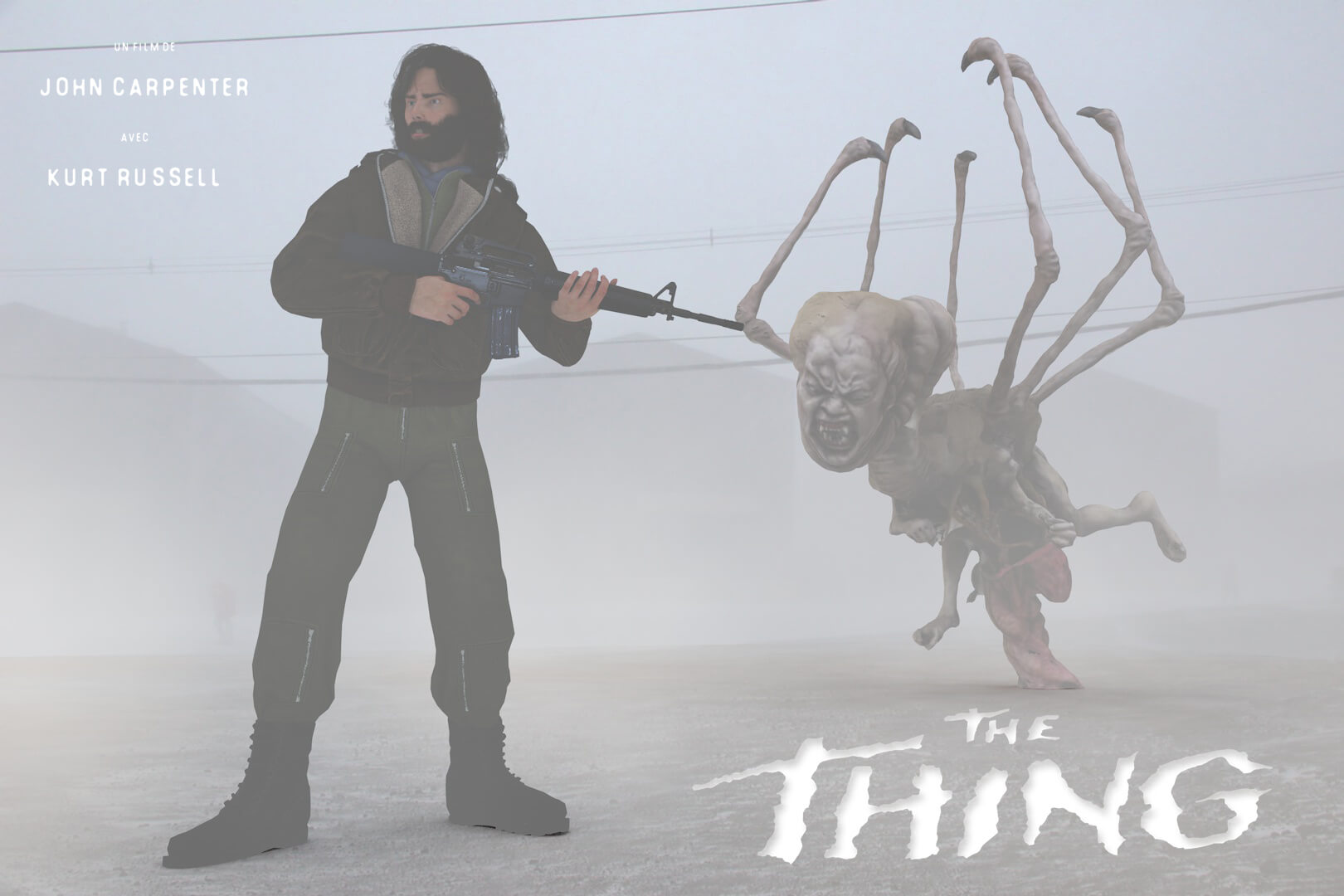 The Thing 3D Render, Digital Art by Jibicoco