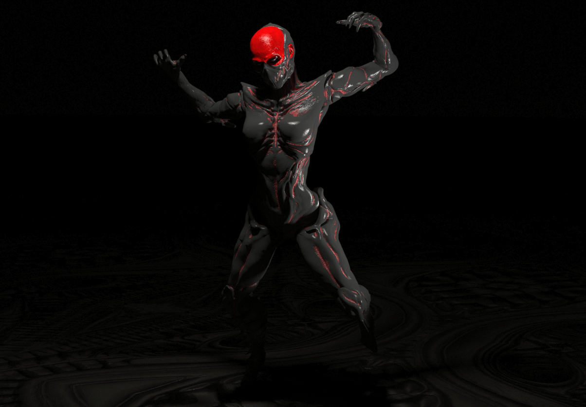 WIP xenomorph hybrid base mesh victoria HD POLY-2 3D Render