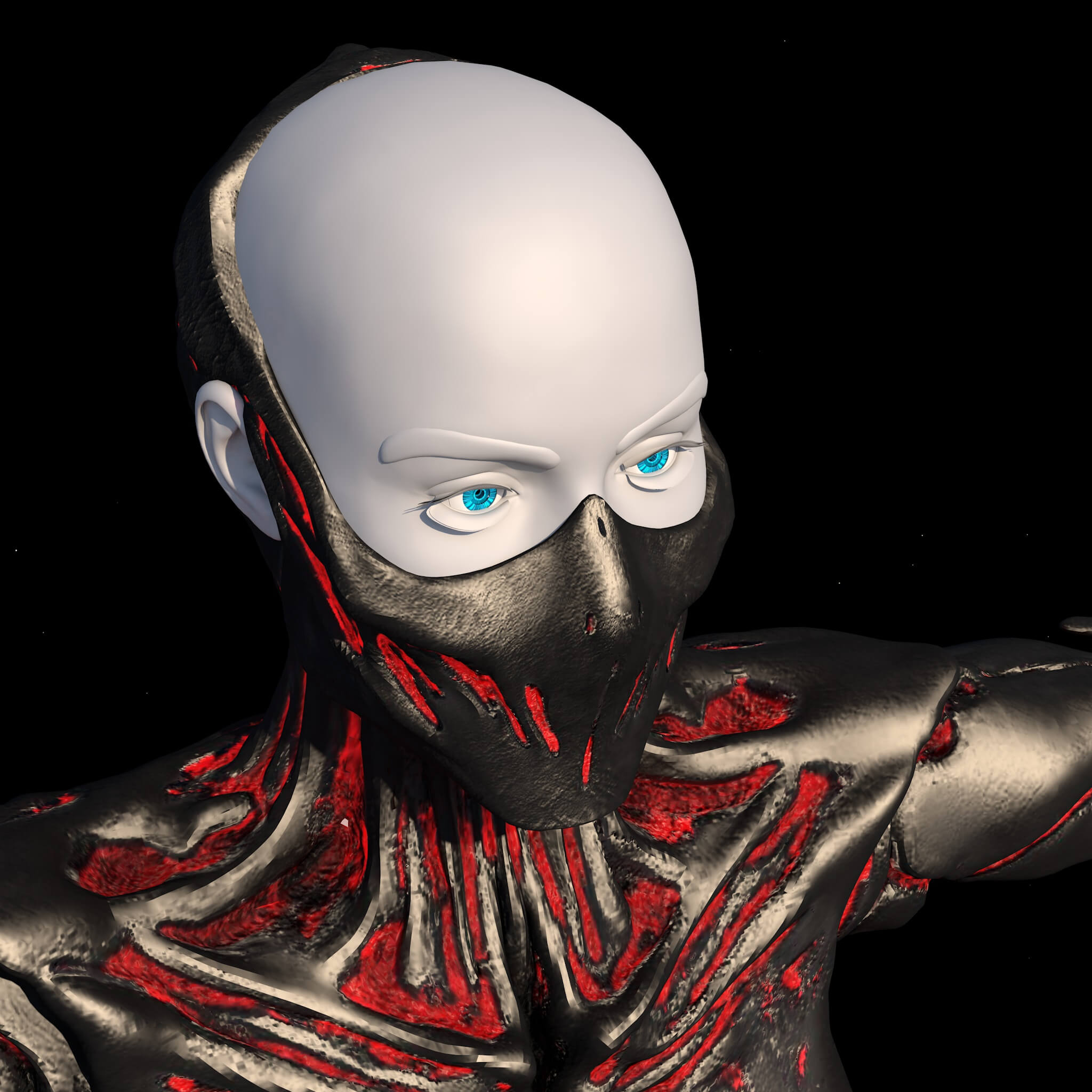 WIP xenomorph hybrid base mesh victoria HD POLY 3D Render