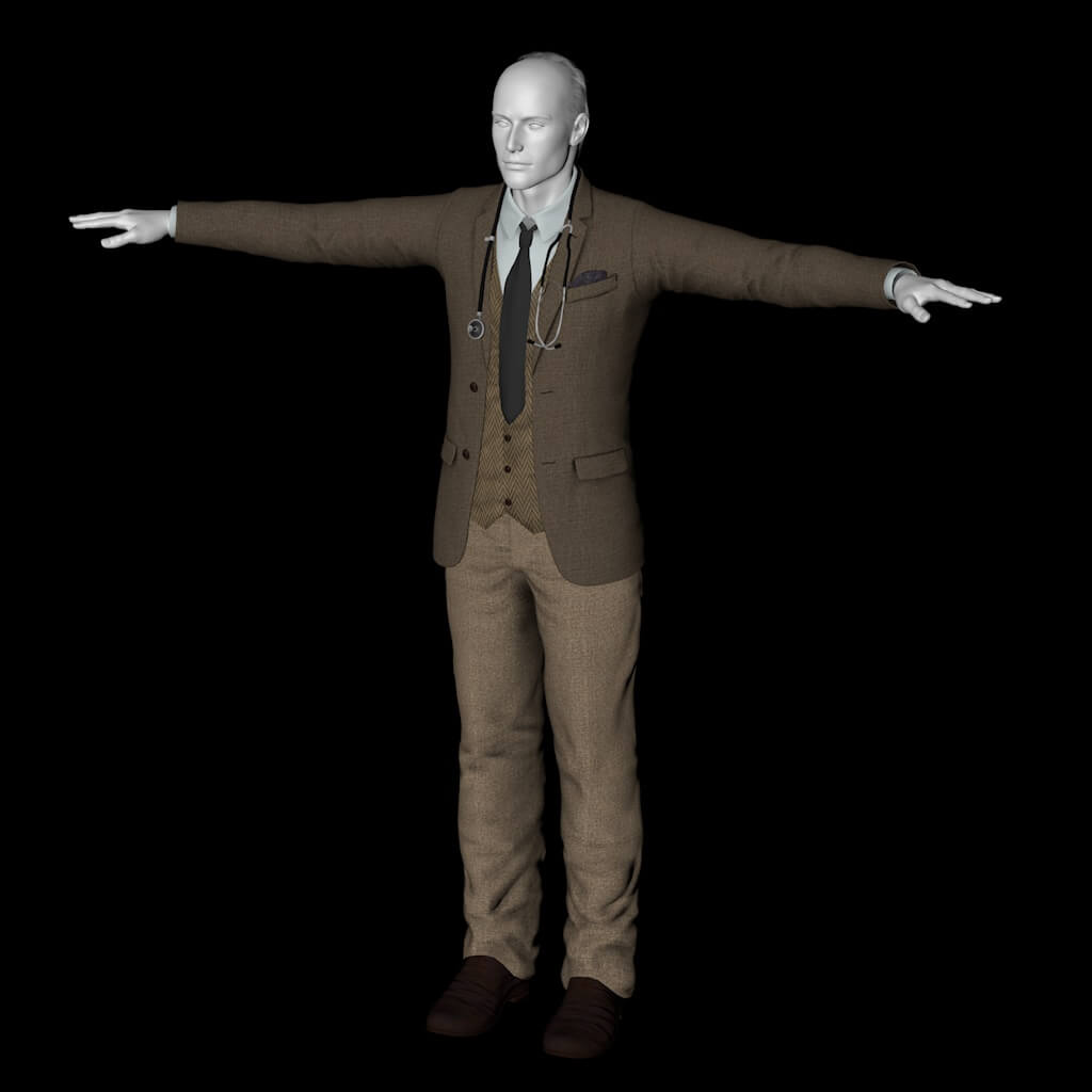 Herr Doctor, Civil, Standalone Character Cmptbl DAZ3D Poser - Free Daz ...