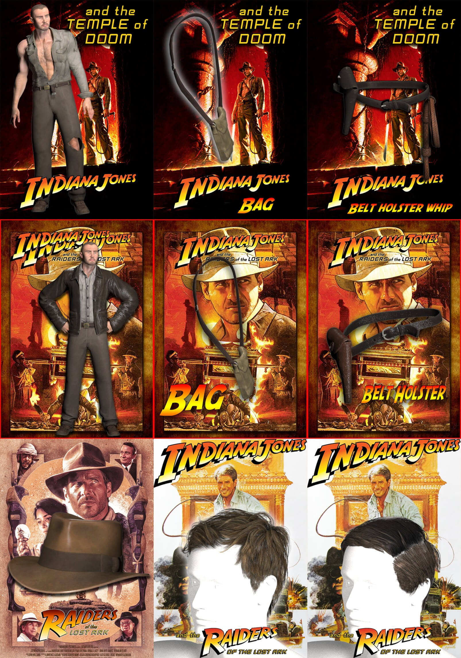 Indiana Jones Base Mesh Michael 3 of Daz3D - Free Daz Content by Jibicoco
