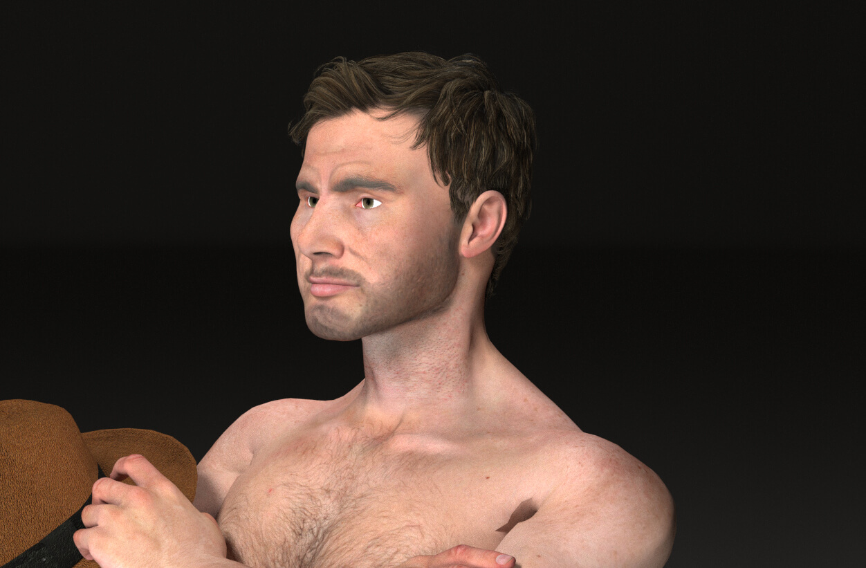 Indiana Jones Base Mesh Michael 3 of Daz3D - Free Daz Content by Jibicoco