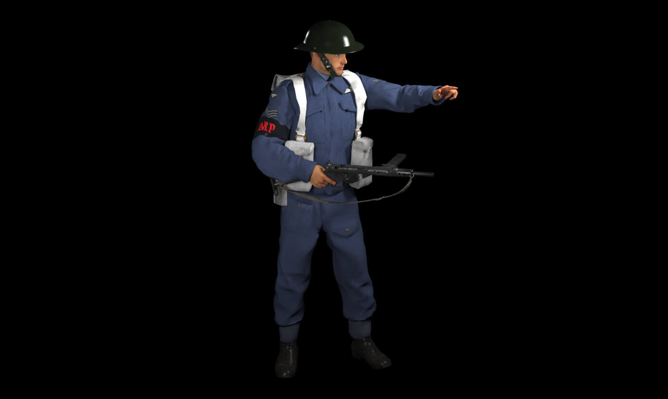 RAF Pilot Base Mesh Michael 3 of DAZ3D Compatible with Poser - Free Daz ...