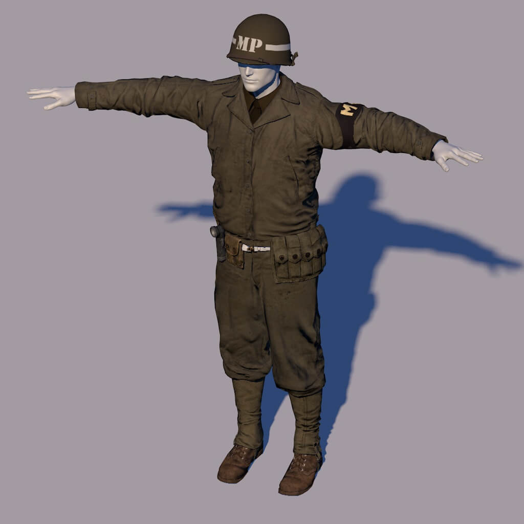 US Ranger's World War 2 Michael 3 of DAZ3D Standalone Charac - Free Daz ...