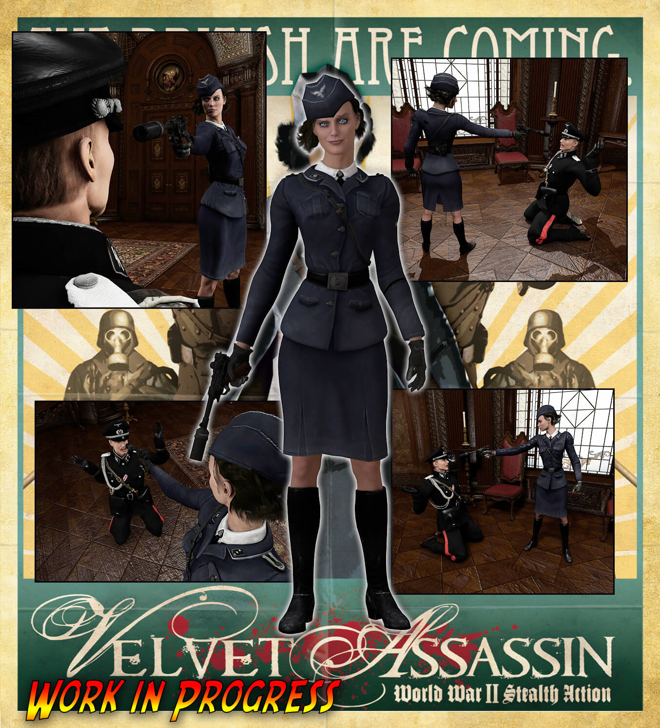 Velvet Assassin Violette Szabo Base Mesh Victoria 3 of Daz3D - Free Daz ...