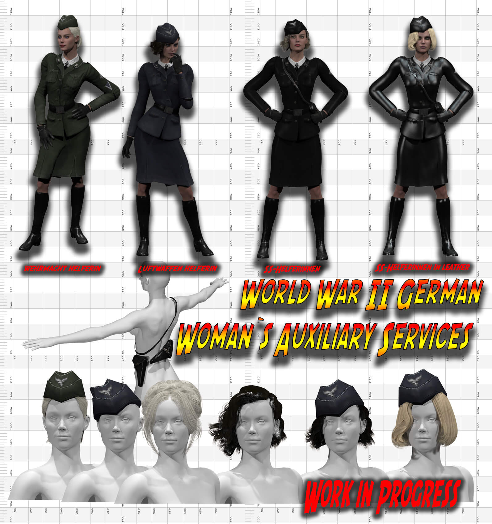 Velvet Assassin Violette Szabo Base Mesh Victoria 3 of Daz3D - Free Daz ...