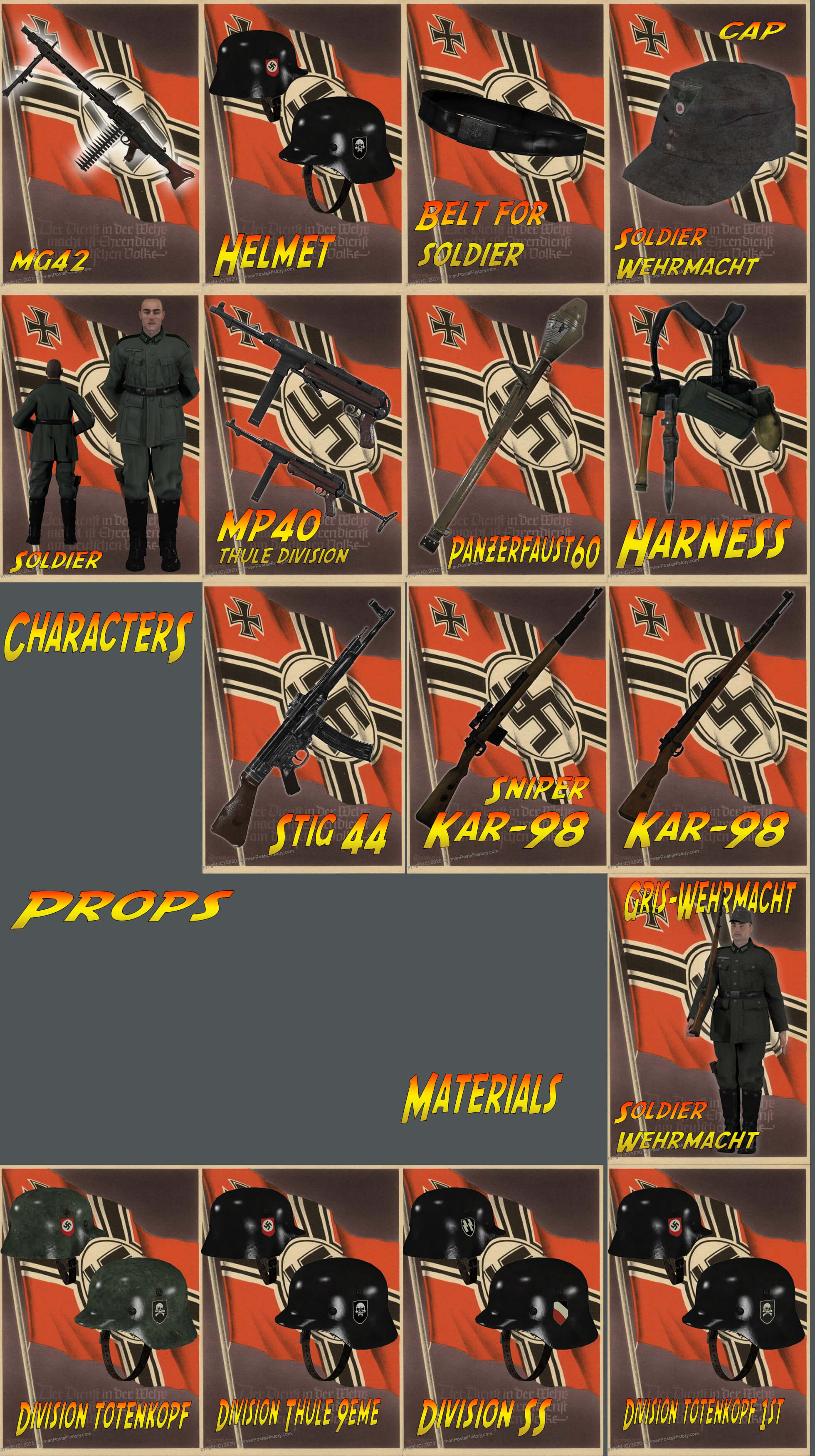 Wehrmacht Army Low Poly Base Mesh Michael 3 of DAZ3D - Free Daz Content ...