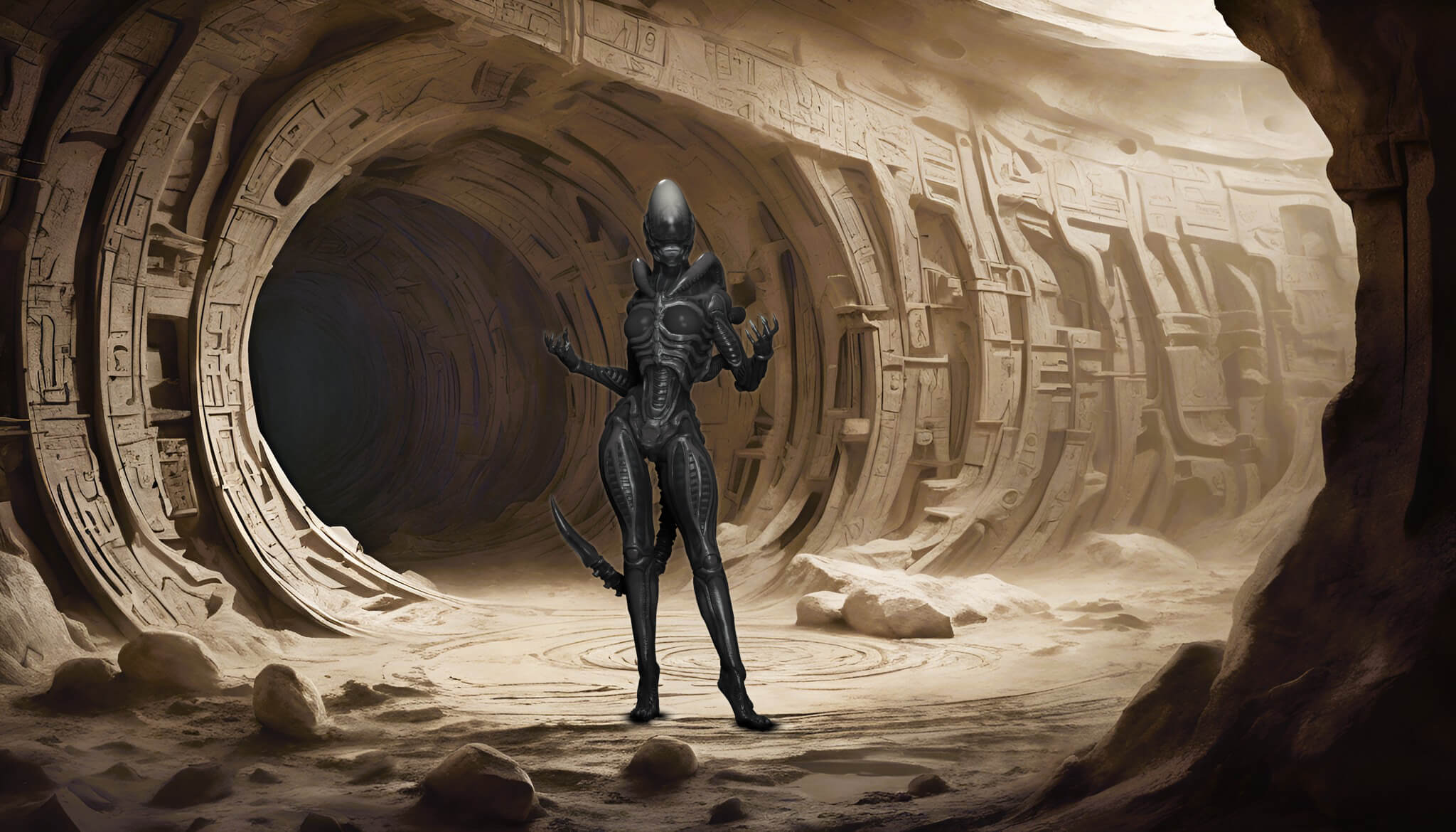 Xenomorphs Female, Space Jockey for Poser11+ DAZ3D - Free Daz Content ...