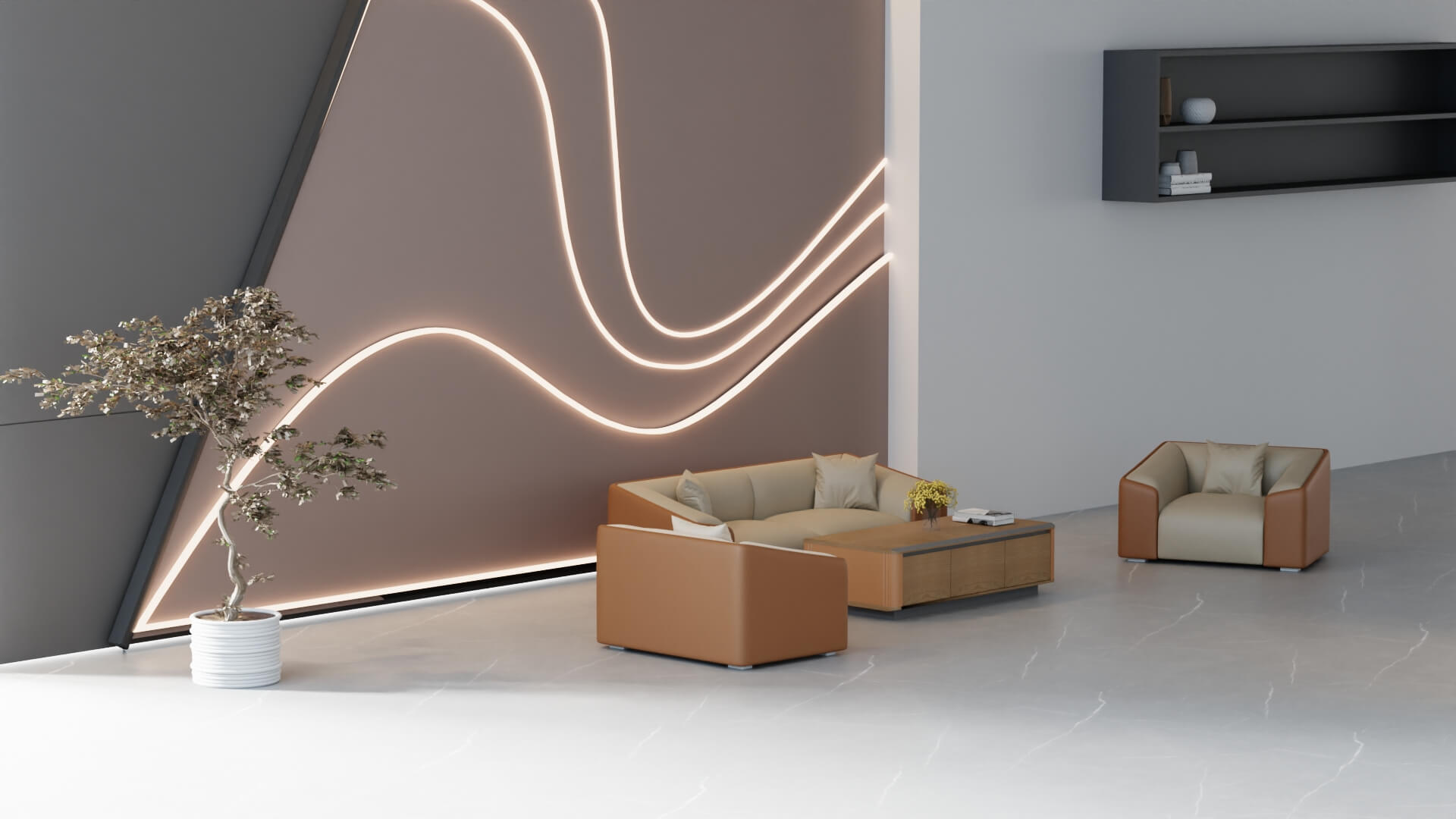 Blender 3D Modern Boss Office by JIEXI