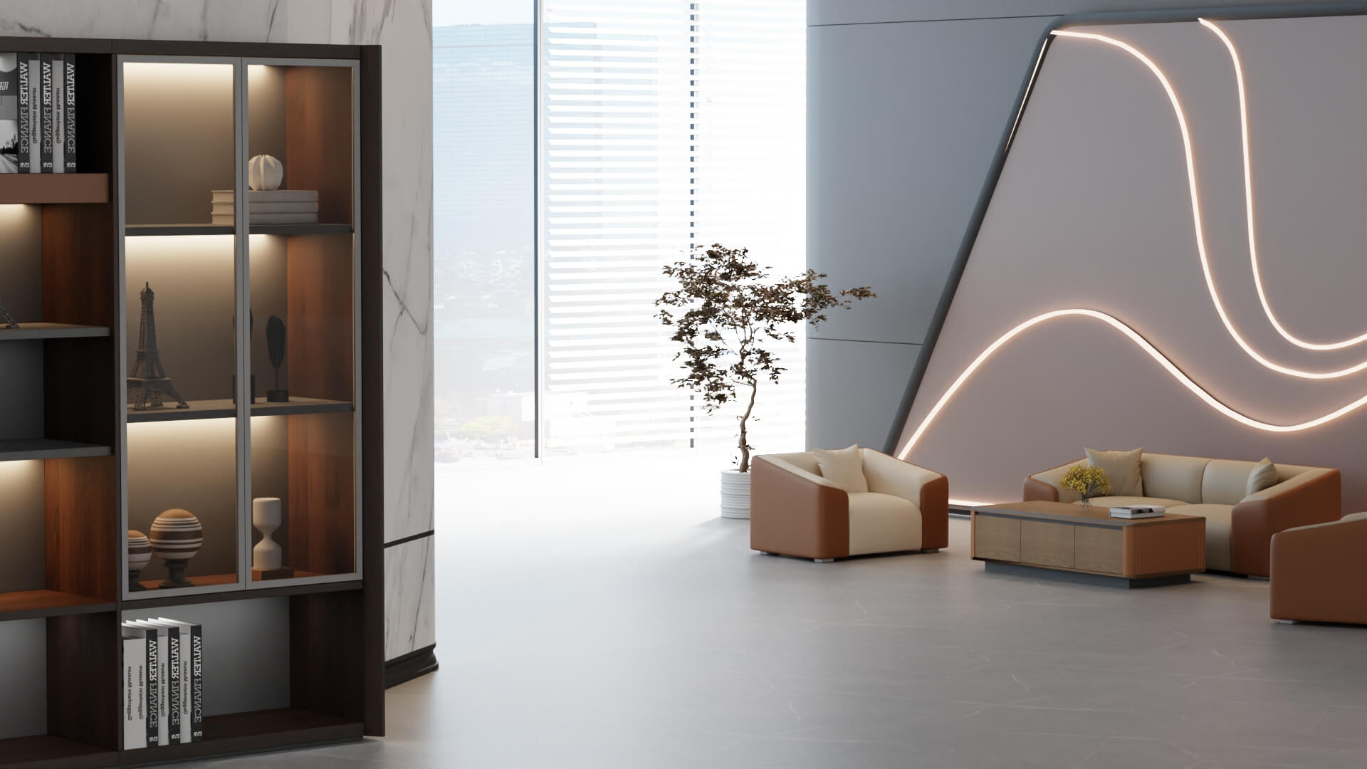 Blender 3D Modern Boss Office by JIEXI