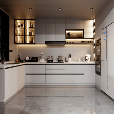 Blender 3D Modern Minimalist Kitchen by JIEXI