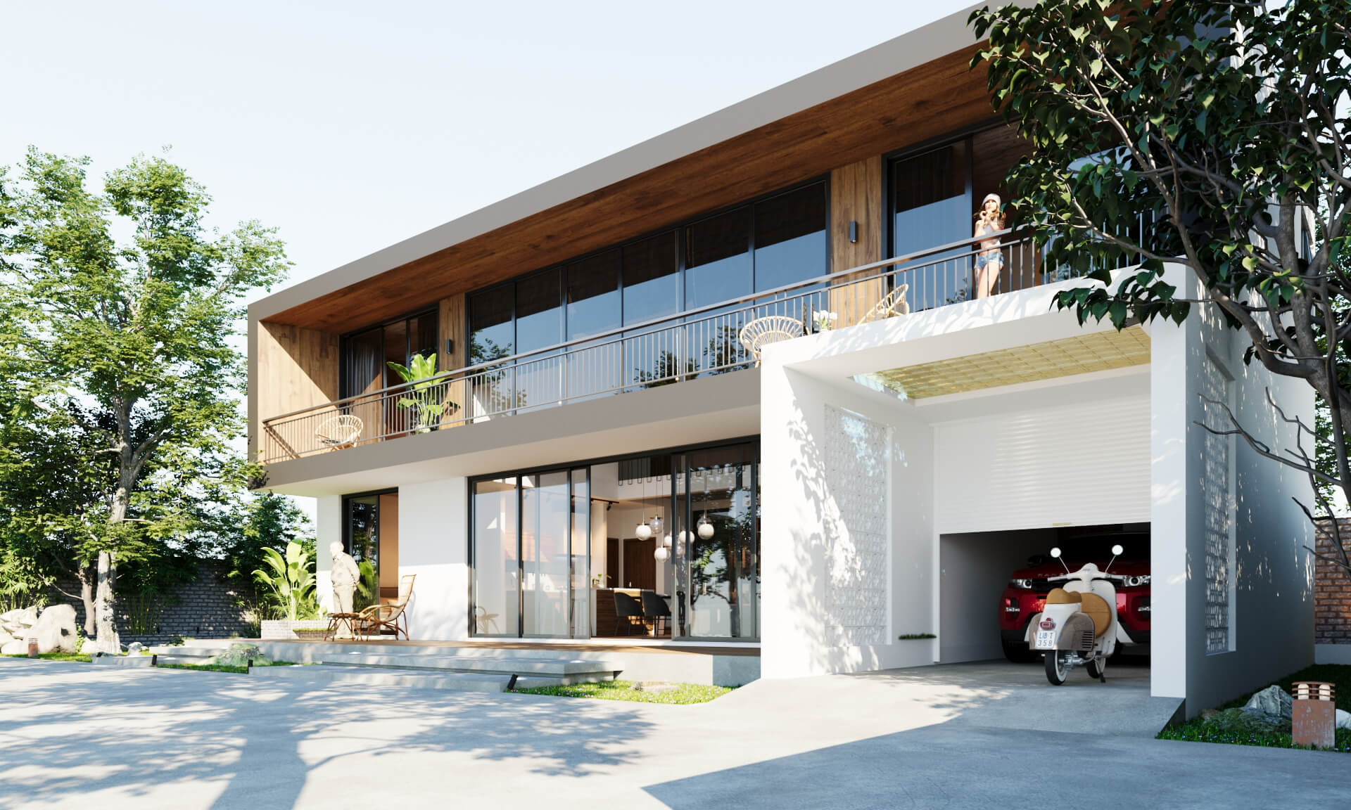 Blender 3D Revit Modern Villa Design by JIEXI