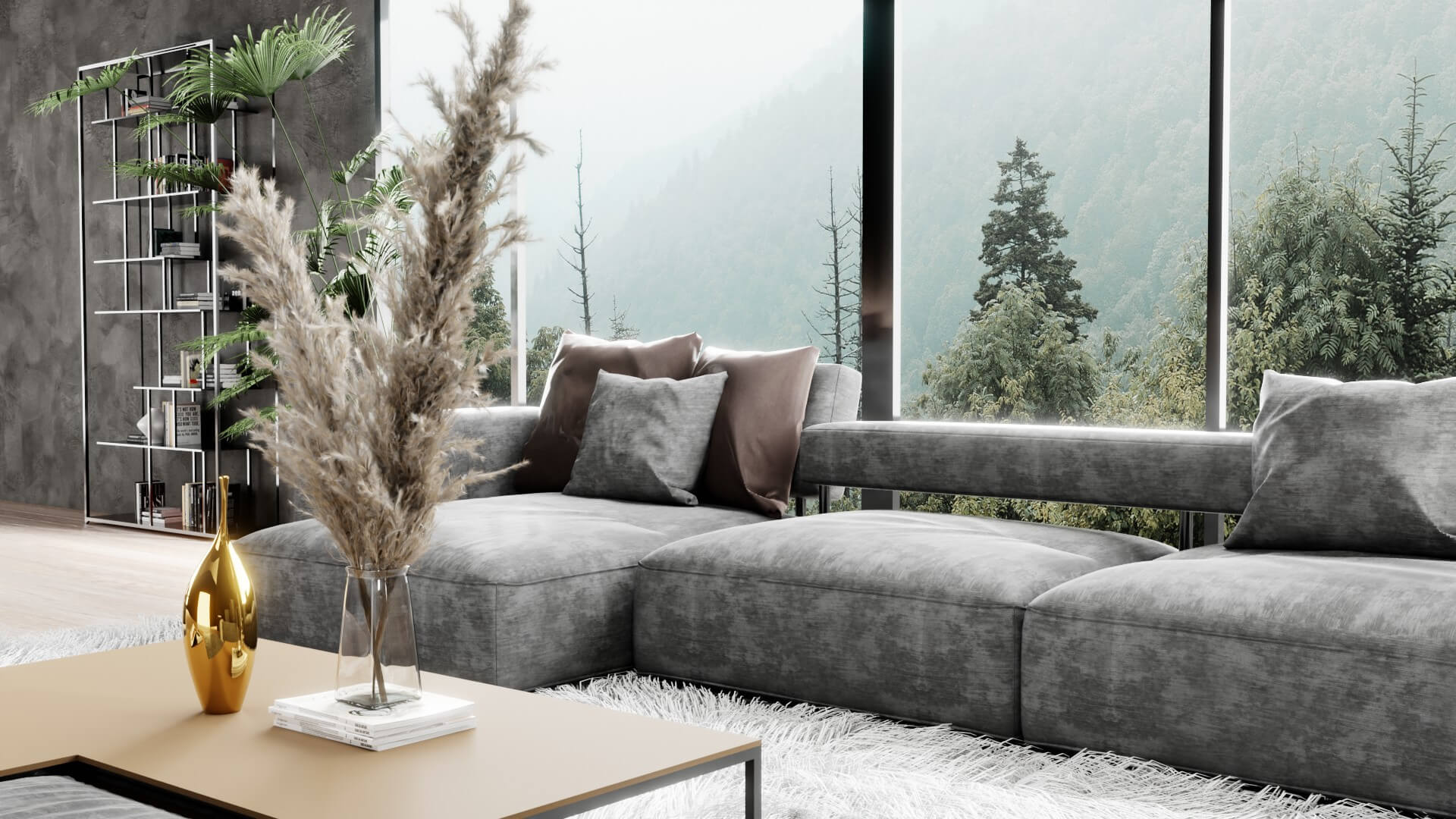 Modern Minimalist Living Room Blander - 3D Model by JIEXI