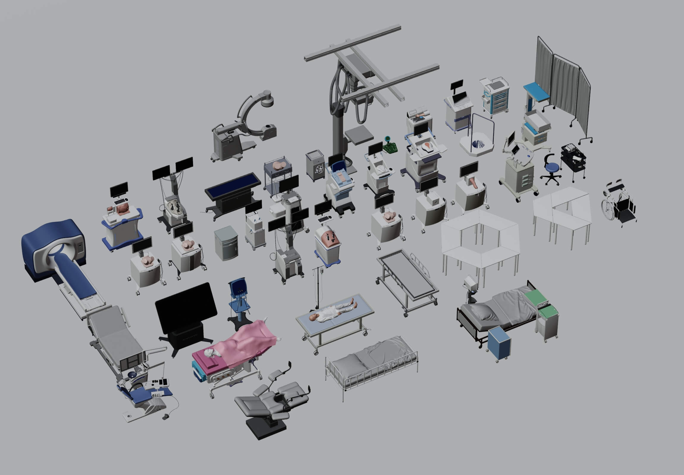Modern Medical Equipment Blender 3D by JIEXI