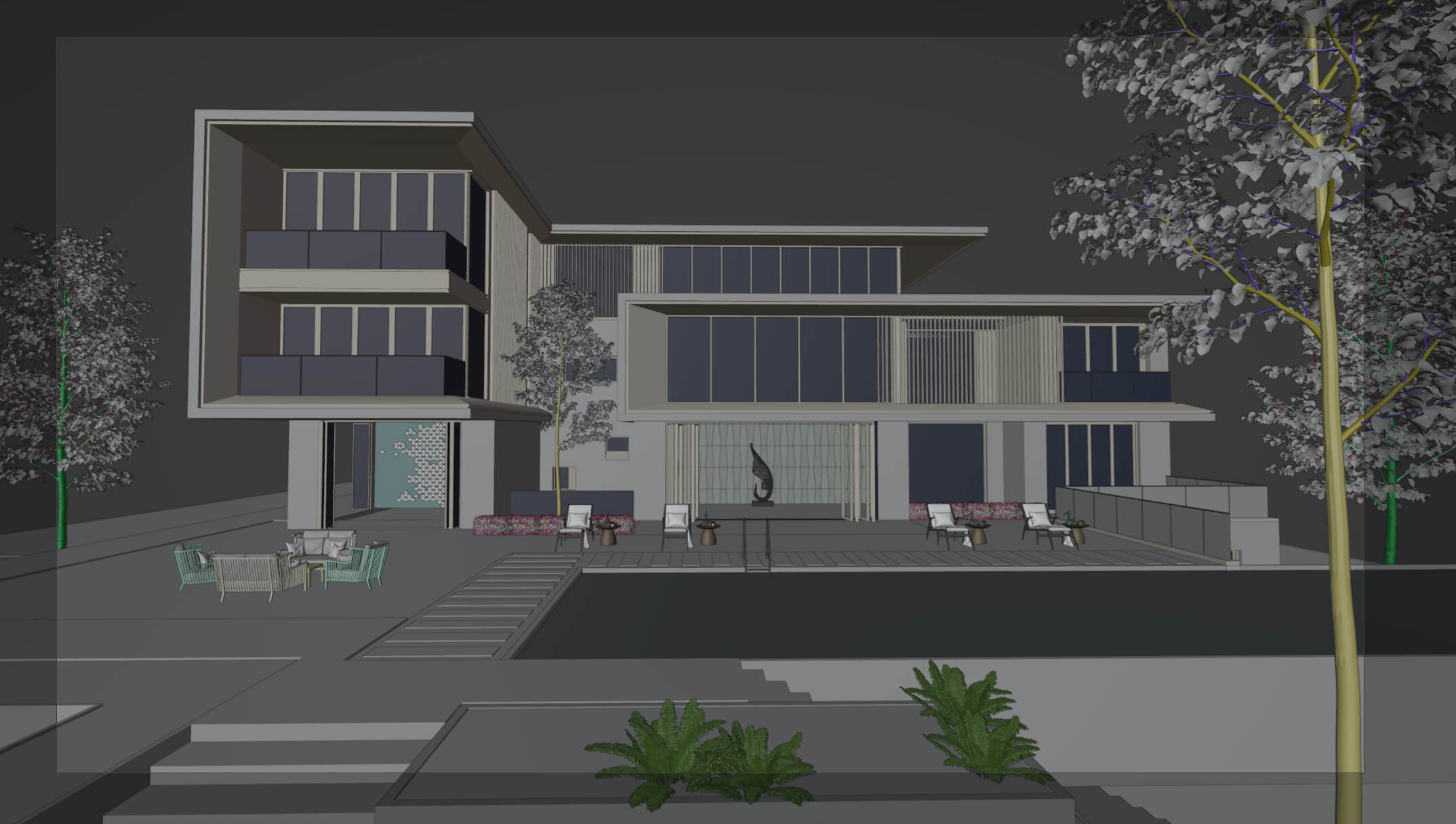 Modern Villa 2023 Blender 3d Model By Jiexi