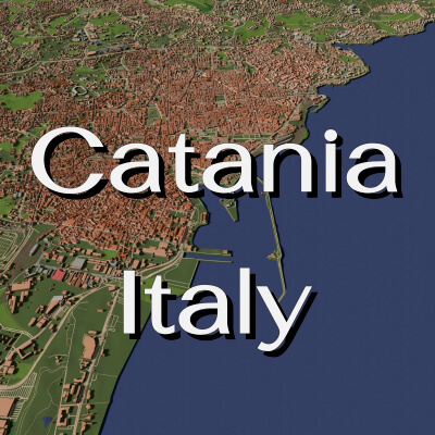 Catania Italy - City and Urban 3D Model by Jinda