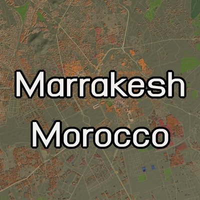 Marrakesh Morocco - City and Urban 3D Model by Jinda