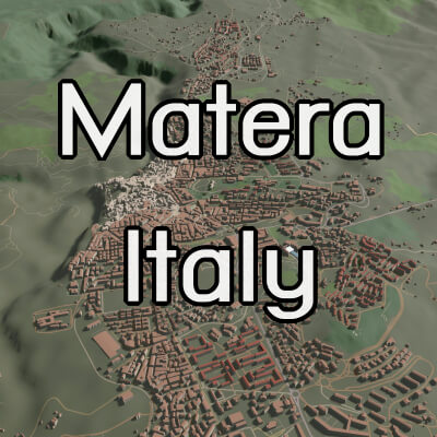 Matera Italy - City and Urban 3D Model by Jinda