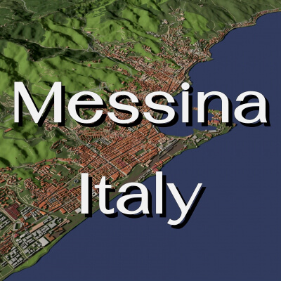 Messina Italy - City and Urban 3D Model by Jinda