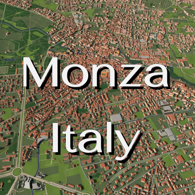 Monza Italy - City and Urban 3D Model by Jinda