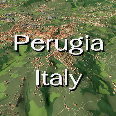 Perugia Italy - City and Urban 3D Model by Jinda