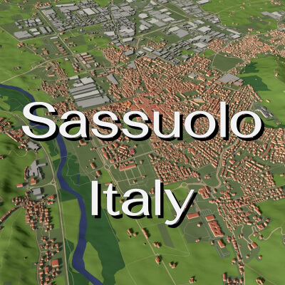 Sassuolo Italy - City and Urban 3D Model by Jinda