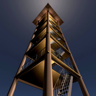 Tropical Tower 26A06 - 3D Model by Jinda