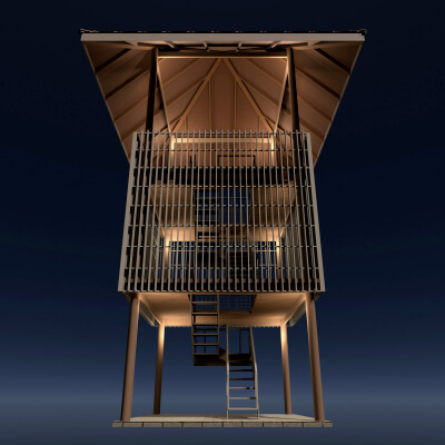 Tropical Tower 26A09 - 3D Model by Jinda