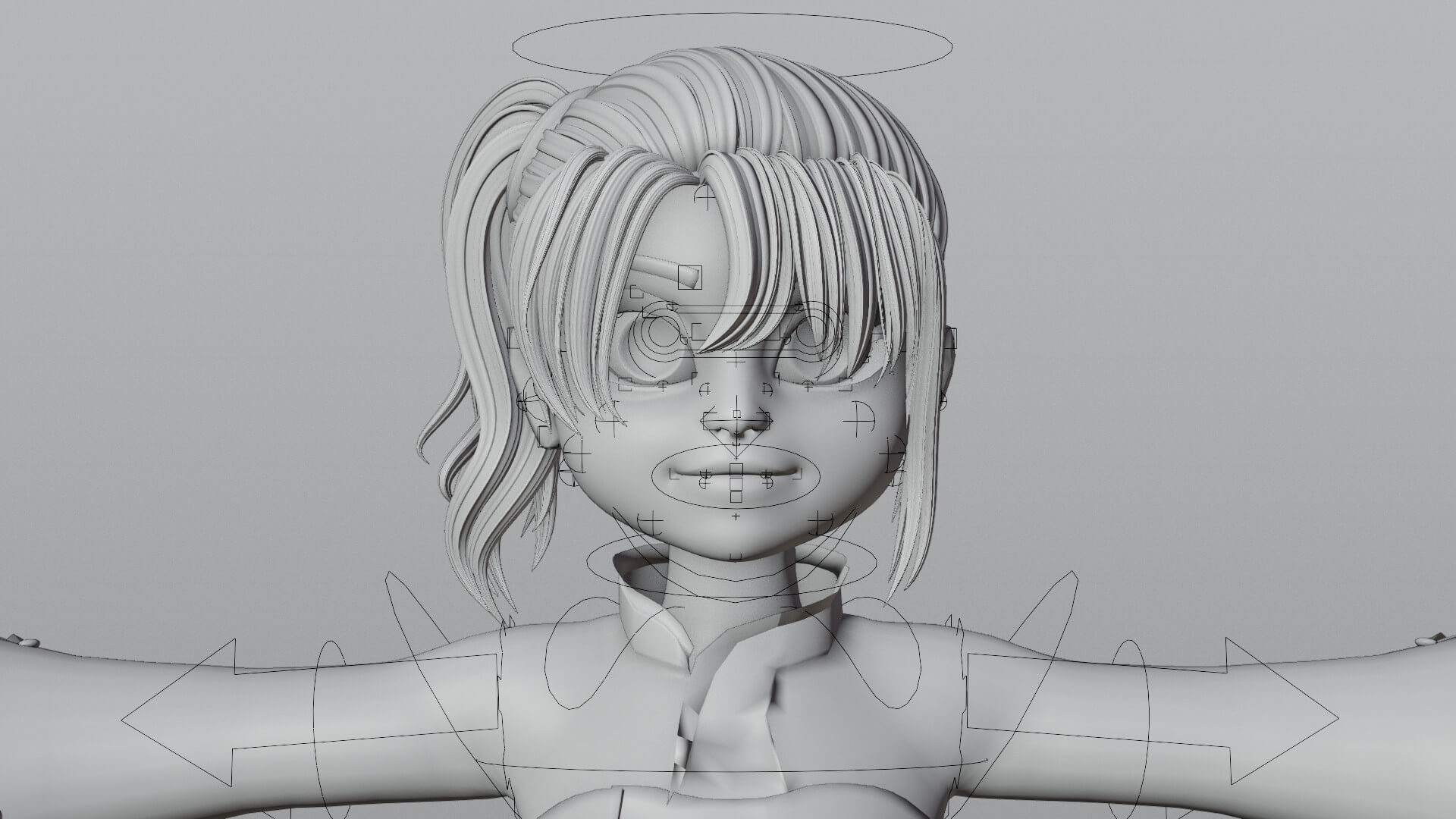 Cartoon Girl - 3D Model by jiten