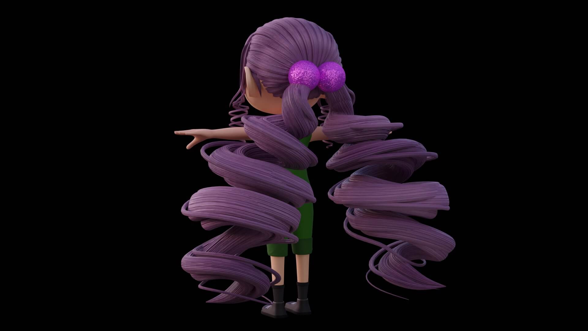 Cartoon Girl 3d Model By Jiten