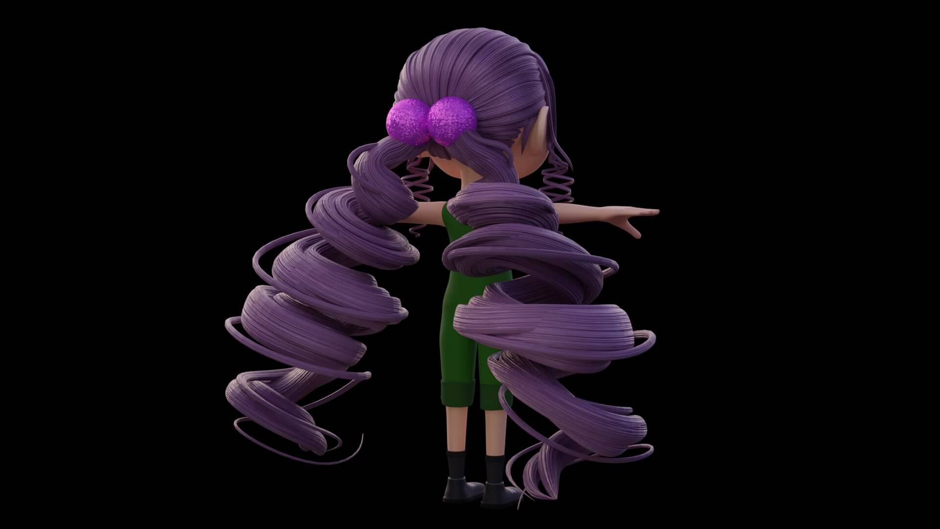 Cartoon Girl 3d Model By Jiten