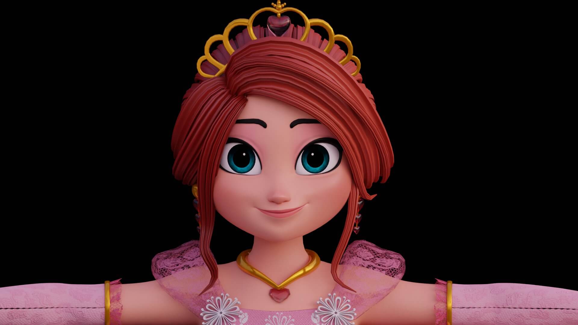 Disney Style Princess - 3D Model by jiten