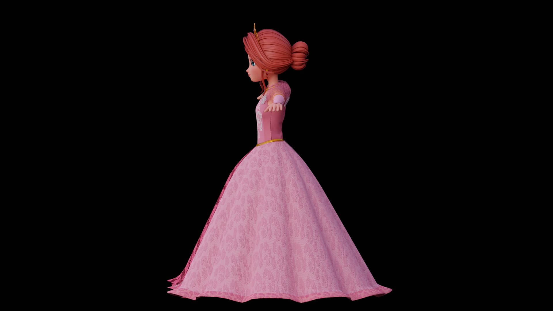 Disney Style Princess - 3D Model by jiten