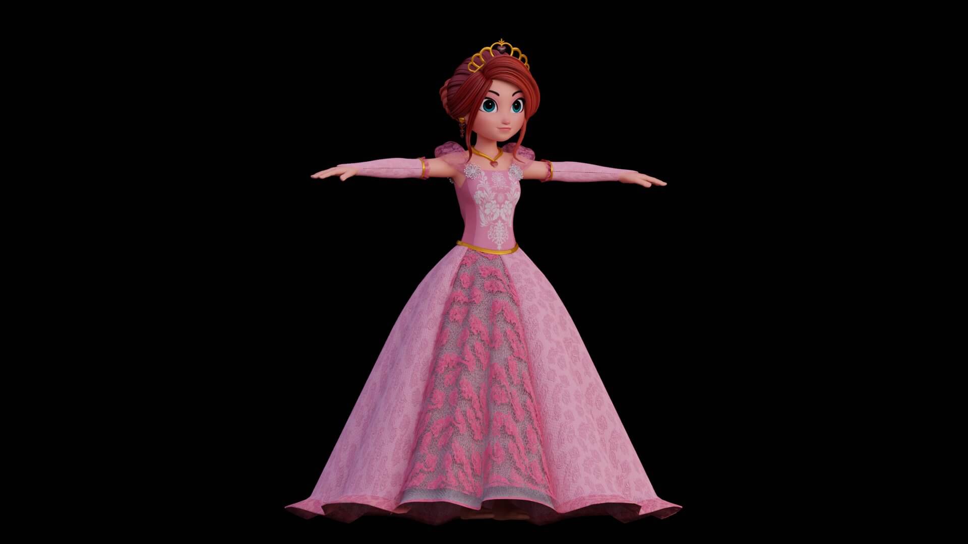 Disney Style Princess - 3D Model by jiten