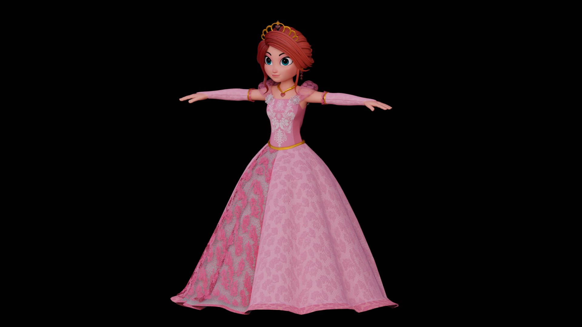 Disney Style Princess - 3D Model by jiten