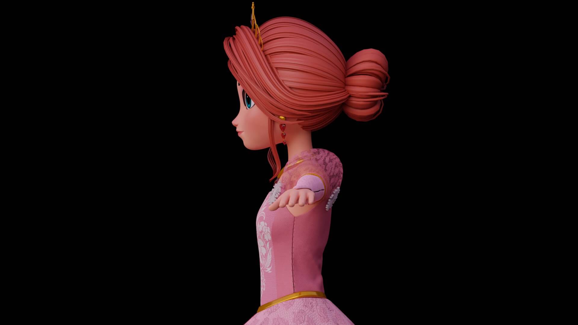 Disney Style Princess - 3D Model by jiten